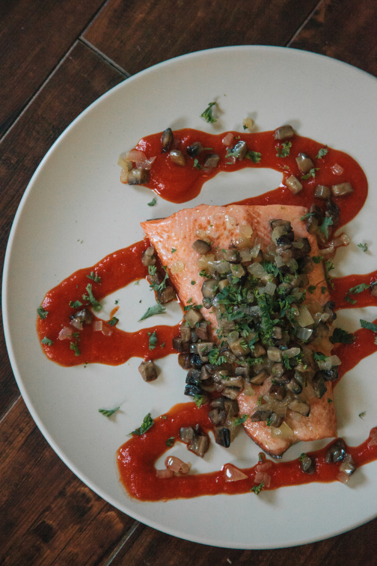 Tasty Tuesday: Recipe - Coho Salmon with Mushrooms & Red Peppers