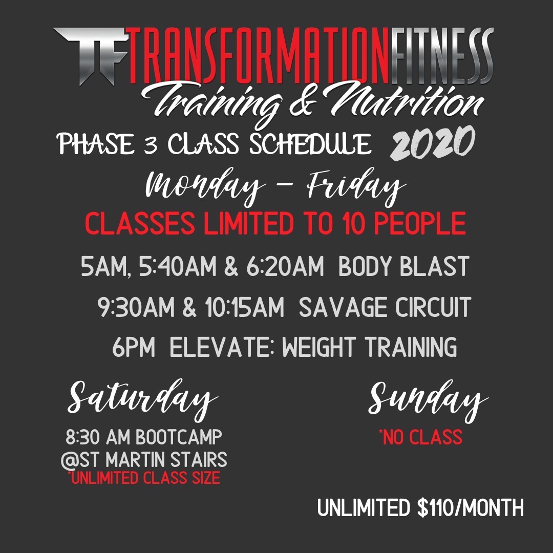 Classes | Transformation Fitness