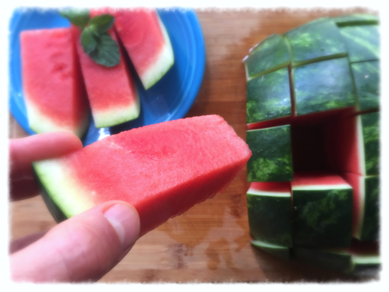 How to Cut Watermelon Sticks | In the Kitchen with Garreth