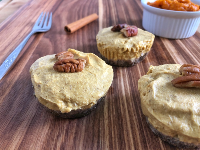 No Bake Mini Pumpkin Cashew Cheesecakes | In the Kitchen with Garreth