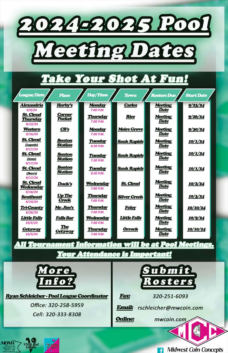 Pool | Waite Park | Midwest Coin Concepts