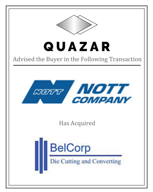 Selected Transactions | Quazar, Inc. | Minneapolis, MN
