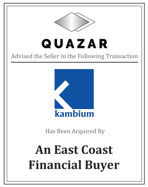 Selected Transactions | Quazar, Inc. | Minneapolis, MN