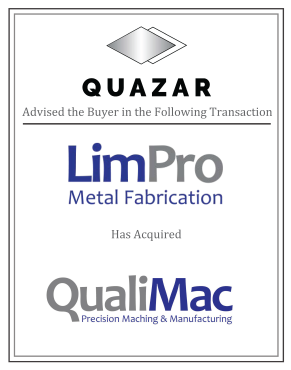 Investment Banking + Mergers & Acquistions | Quazar | Minneapolis