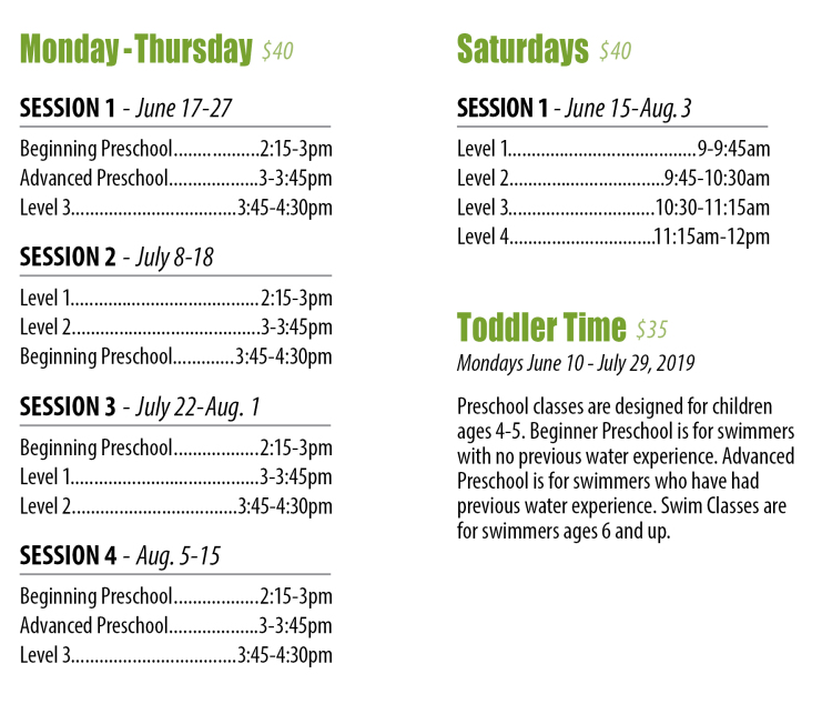 Swimming Lessons | St. Francis Health & Recreation | Little Falls, MN 56345