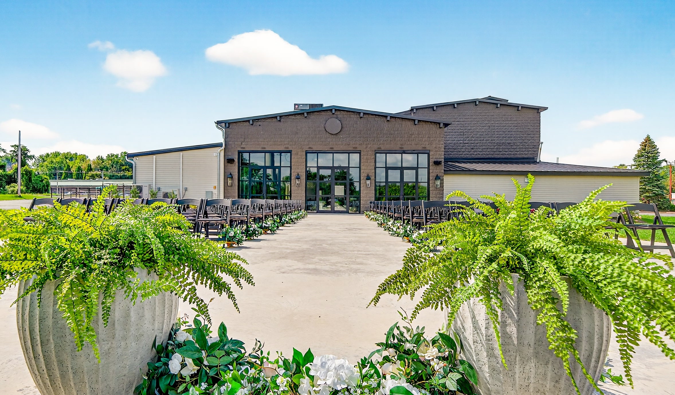 Outdoor Ceremony Area | The Foundry | Oswego, NY 13126