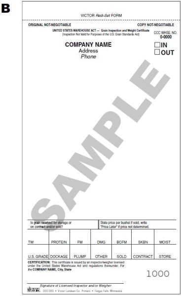 Scale Tickets for Scale Printer | Victor Lundeen | MN